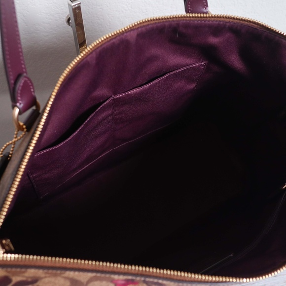 Coach | Bags | Nwt Coach Signature Gallery Tote With Floral Print ...